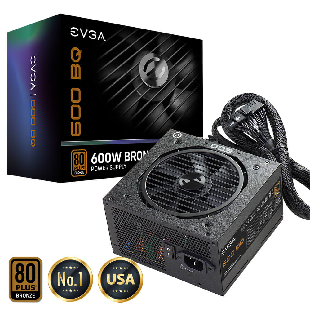 EVGA 600 BQ - 80+ BRONZE 600W - Semi Modular - Hoàng Phương